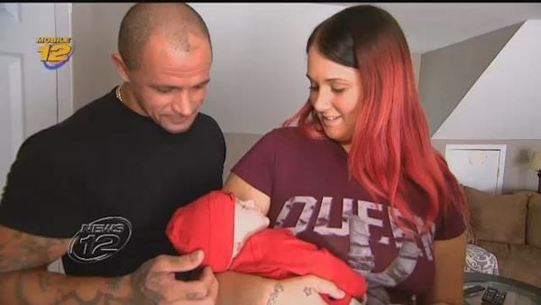 Baby born with intestines outside body finally taken home
