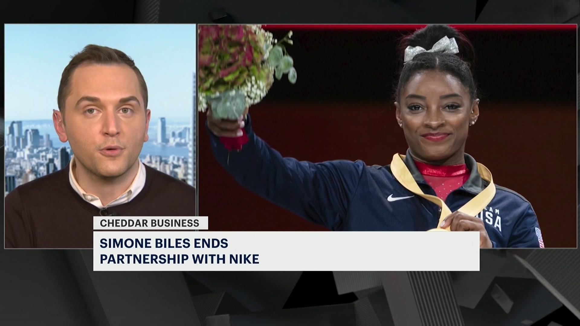 Simone Biles splits from Nike, signs with Athleta