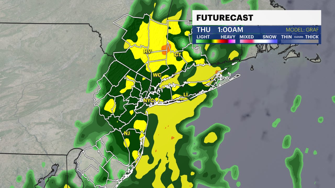 STORM WATCH: Cloudy and cool conditions for New York City; rain on the ...