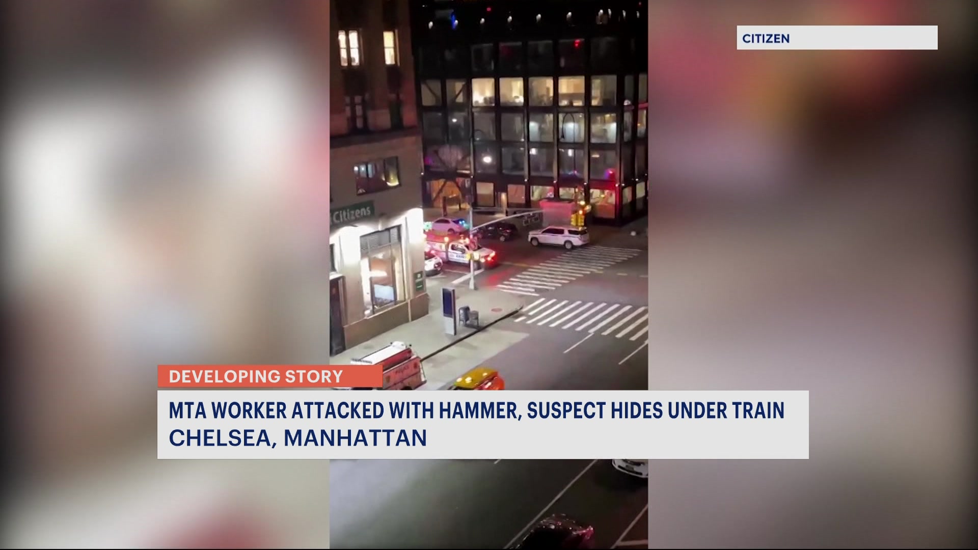 Police: Suspect hides under train after attacking MTA employee with hammer