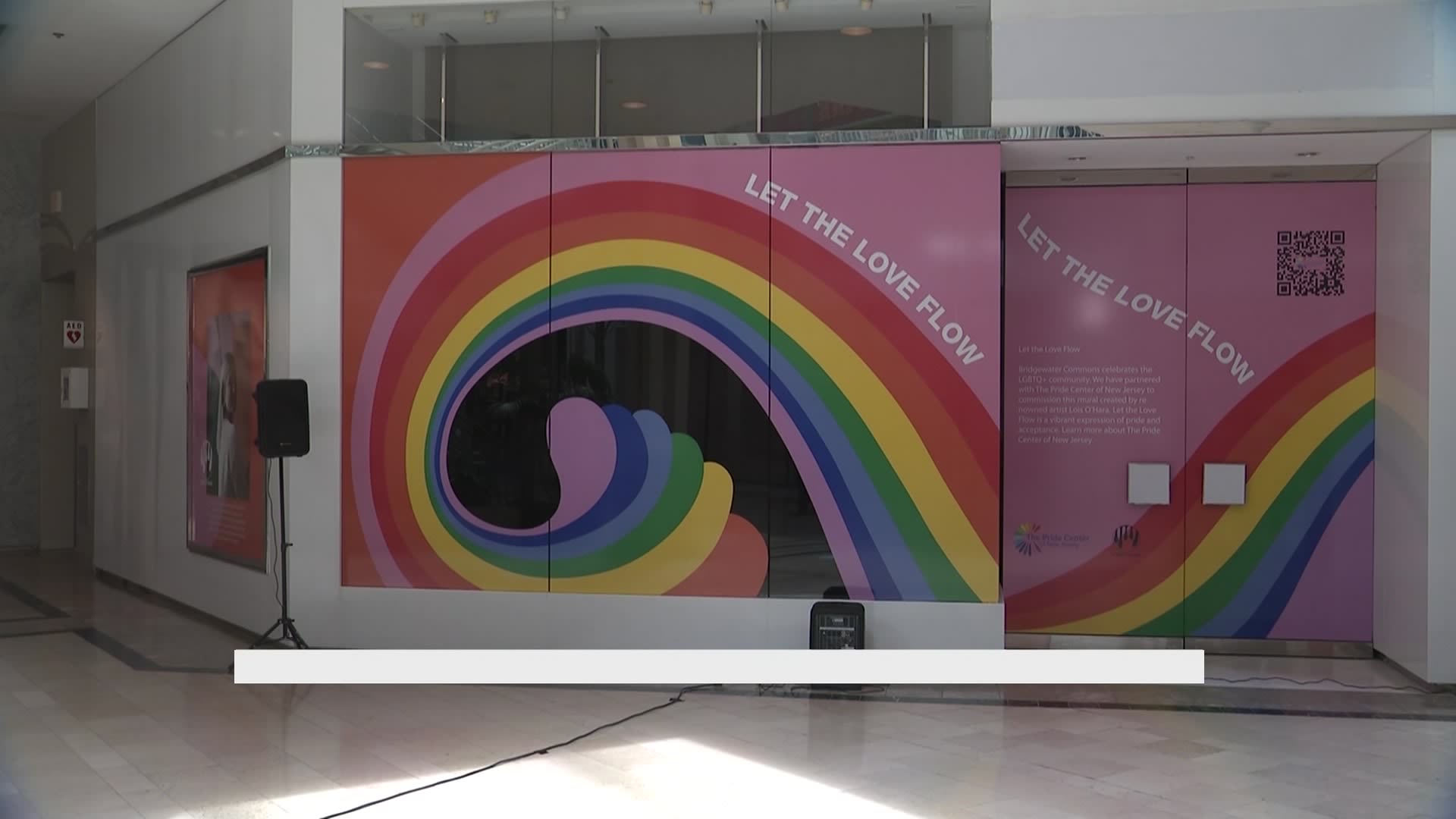 Bridgewater Commons unveils LGBTQ+ mural for Pride Month