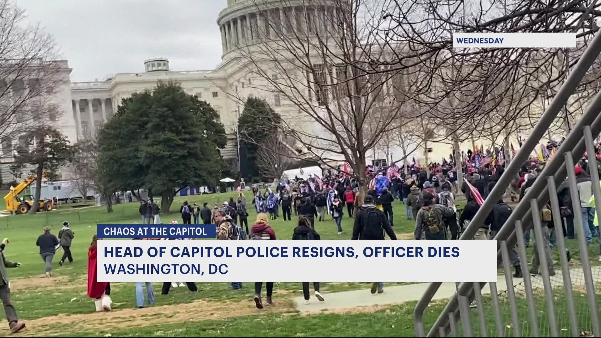Officials: Officer injured at Capitol riot dies; over 20 rioters ...