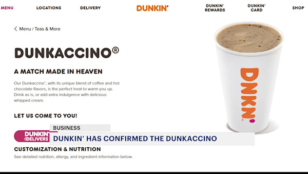 Popular Dunkin' Dunkaccino pulled from menu after more than 20 years