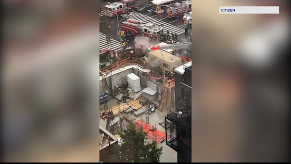 Officials: Construction worker survives 15-foot fall on site in Manhattan