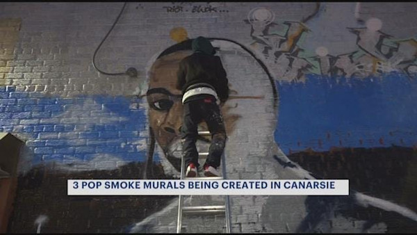 3 murals in Canarsie to honor slain rapper Pop Smoke