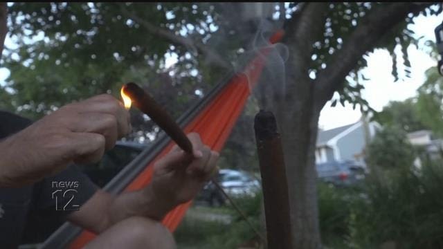 A New Jersey tradition: Burning cattails to keep the mosquitoes away
