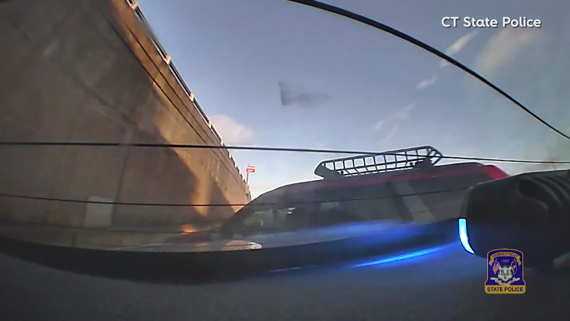 State police cruiser hit in Hartford, trooper sent to hospital