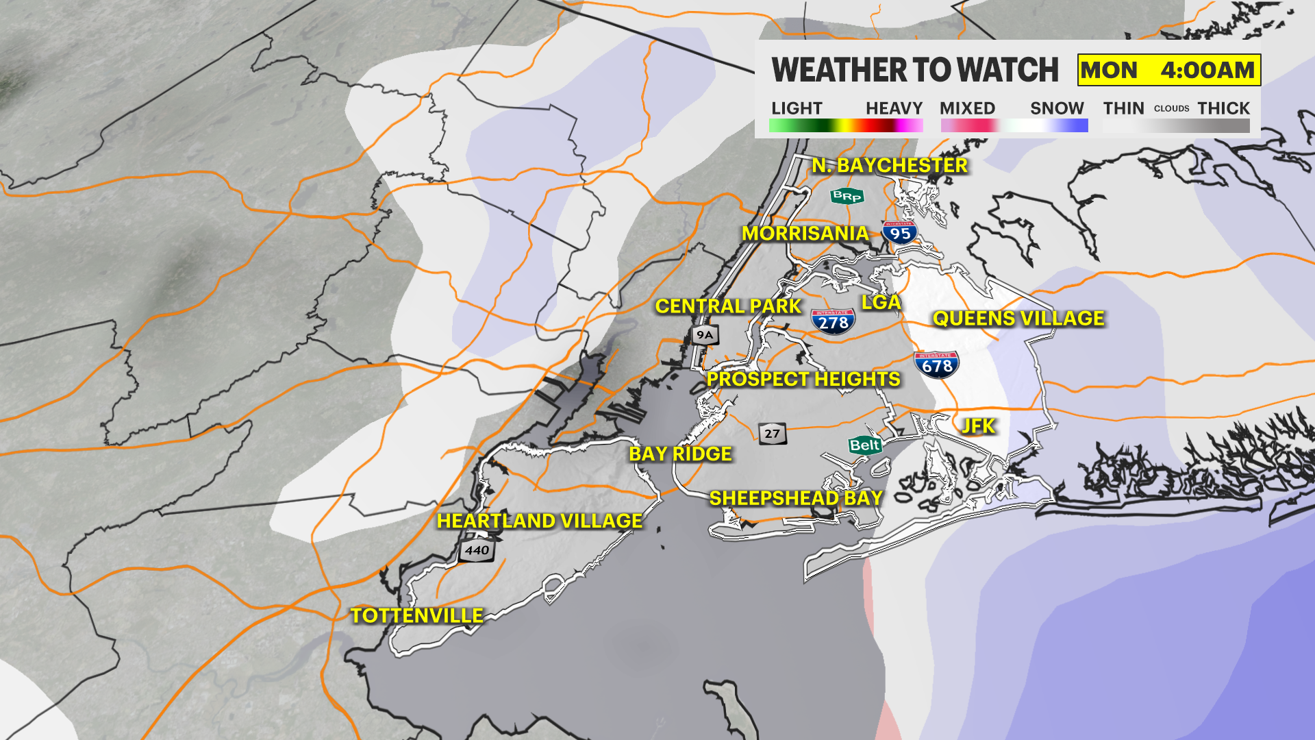 WEATHER TO WATCH: Wintry mix expected to end before Monday morning ...