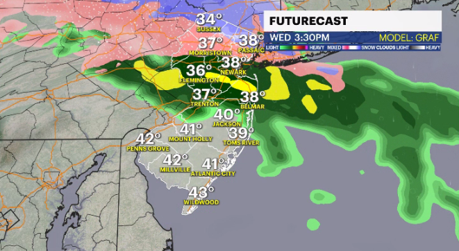 STORM WATCH: More rain expected today with a possible wintry mix in ...