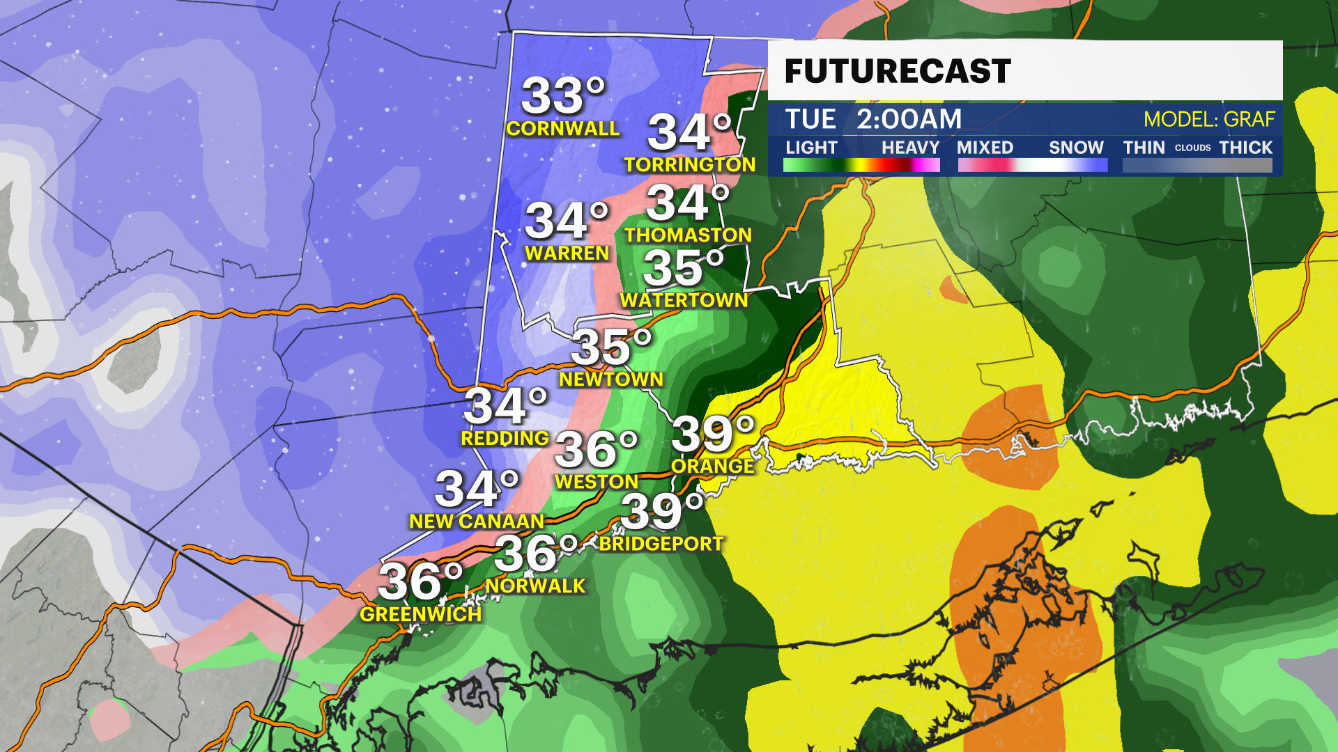 Storm Watch: Heavy rain overnight transitions to heavy wet snow in some ...