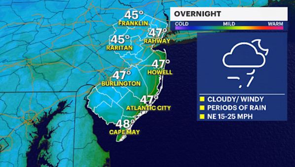 STORM WATCH: New Jersey seeing heavy rainfall through Tuesday