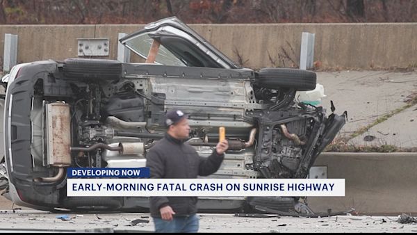 Police: 1 killed, 3 injured in multi-car crash on Sunrise Highway