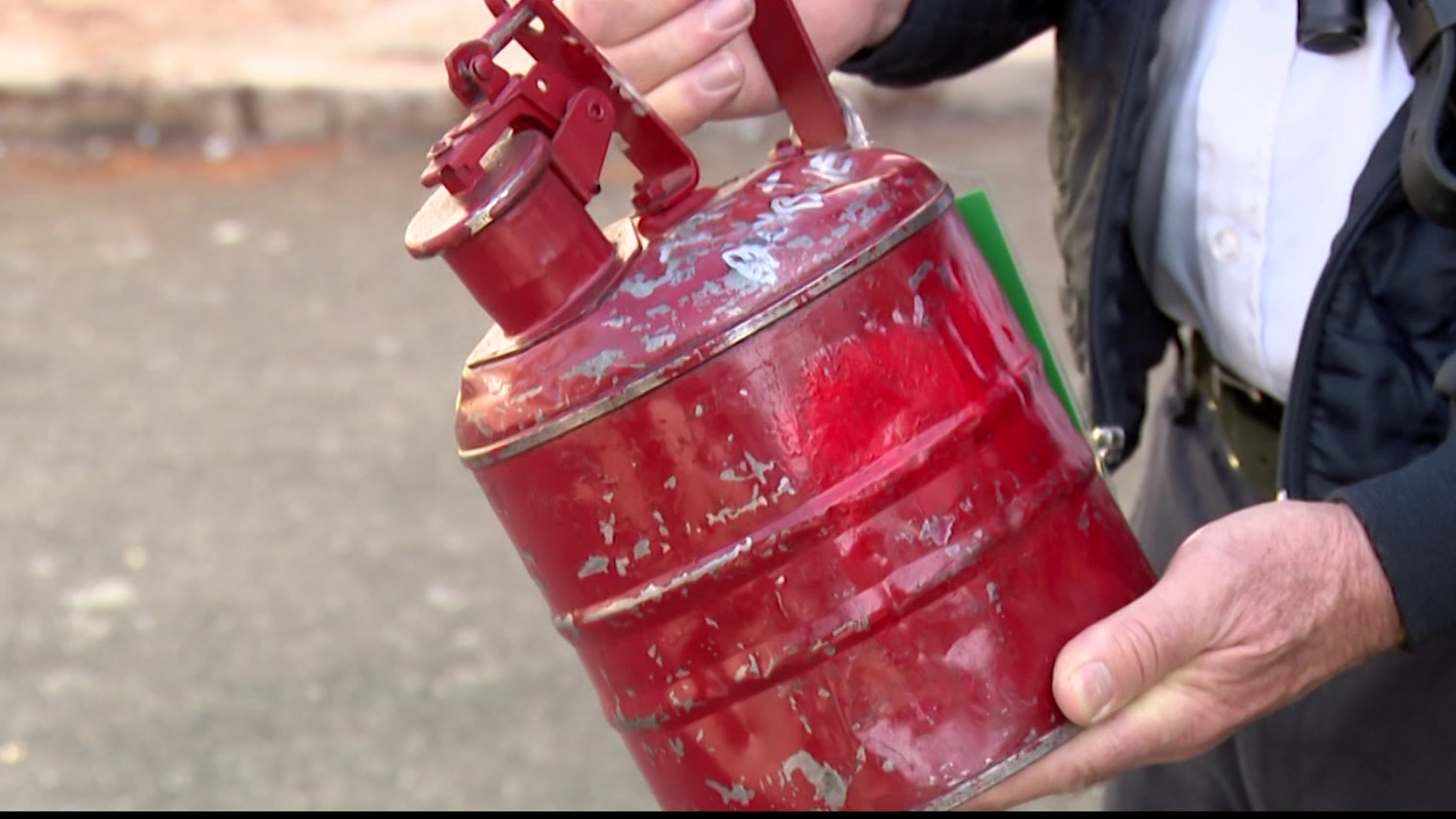 Fire officials issue warning about the dangers of hoarding gasoline