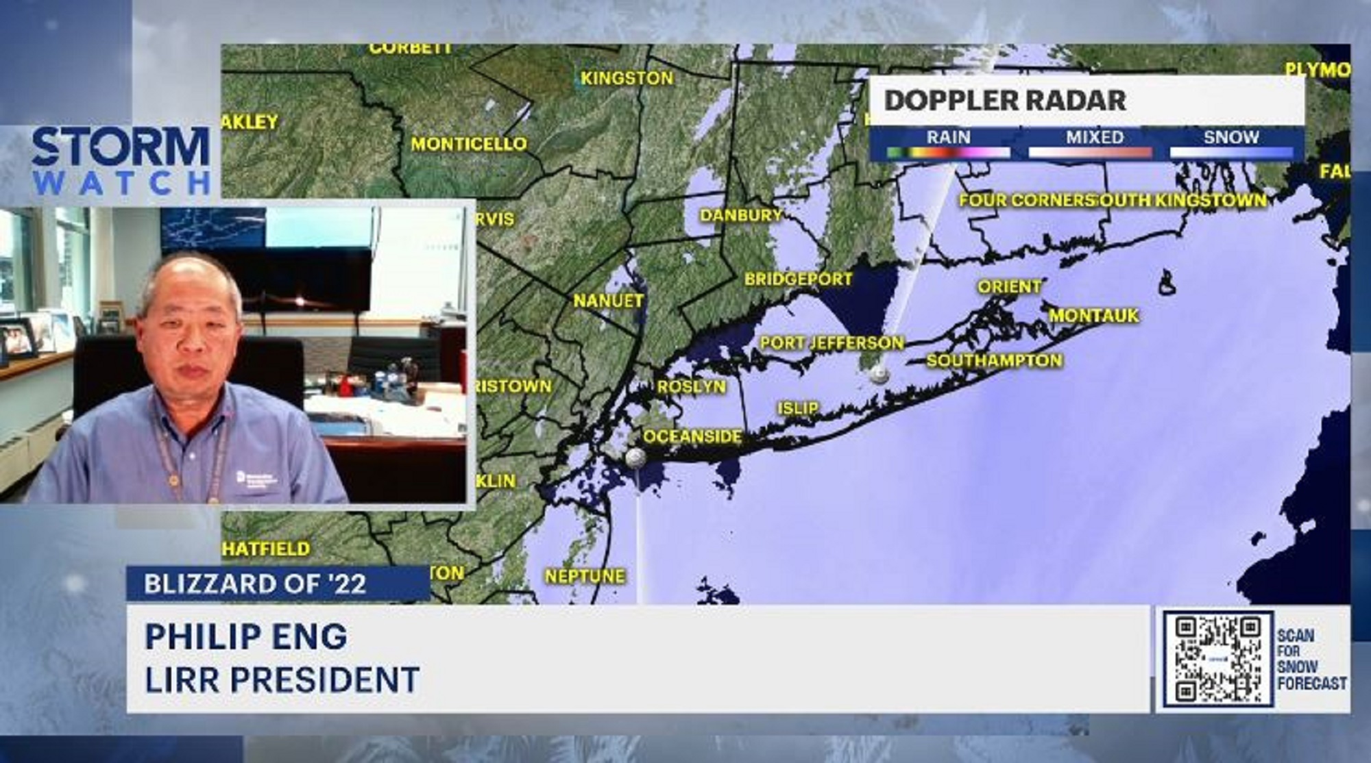 LIRR President Phil Eng gives an update on track conditions