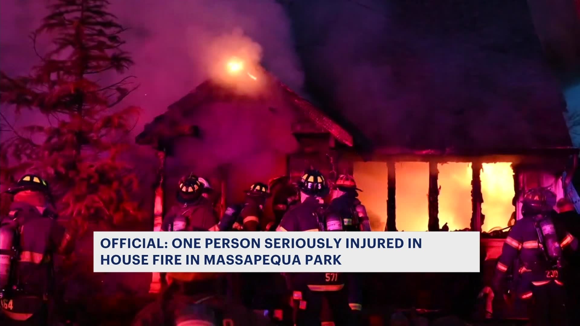 Authorities: 1 critically injured Massapequa Park house fire