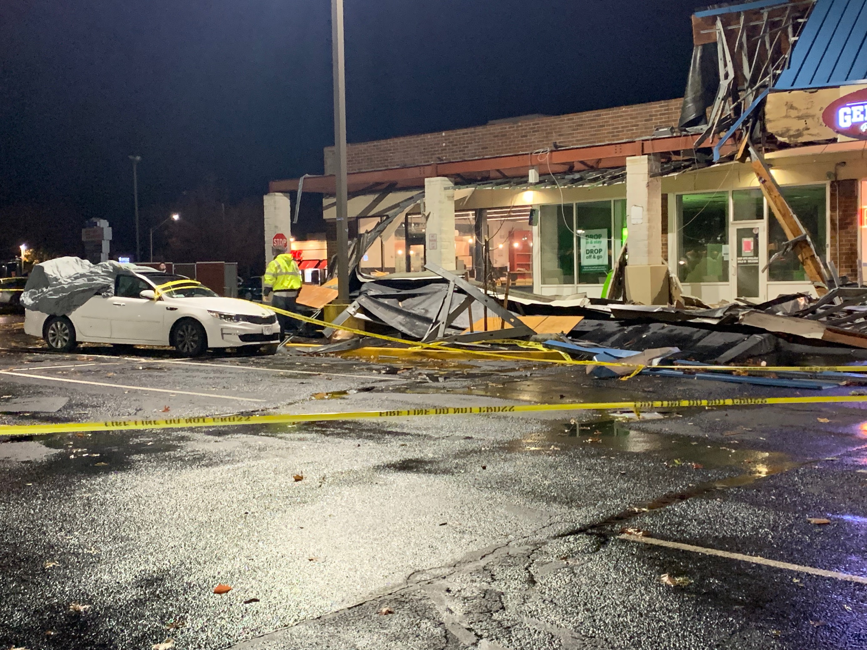 Trees toppled by Saturday's gusty storm leave damage across Long Island