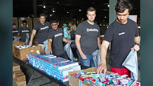 Jersey Proud: Deloitte workers put together hygiene bags for New Jersey ...