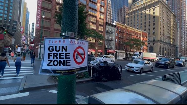 NYC officials set up boundaries for gun-free zone in Times Square