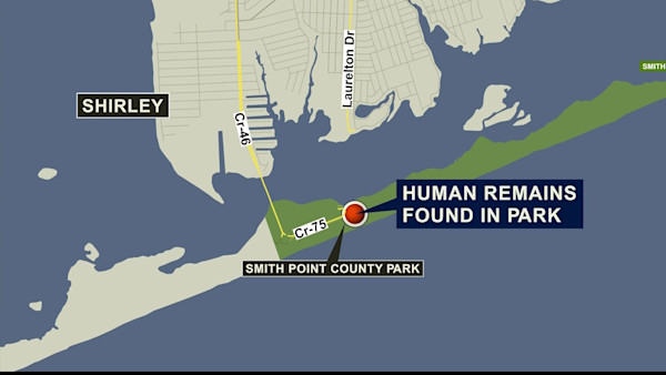 Police: Human remains found at Smith Point County Park in Shirley
