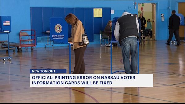 Nassau voters seeing mix-up with voter cards for polling locations