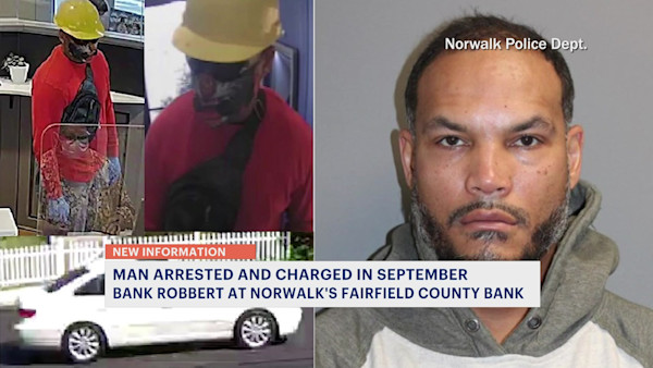 Bridgeport man charged in Norwalk bank robbery