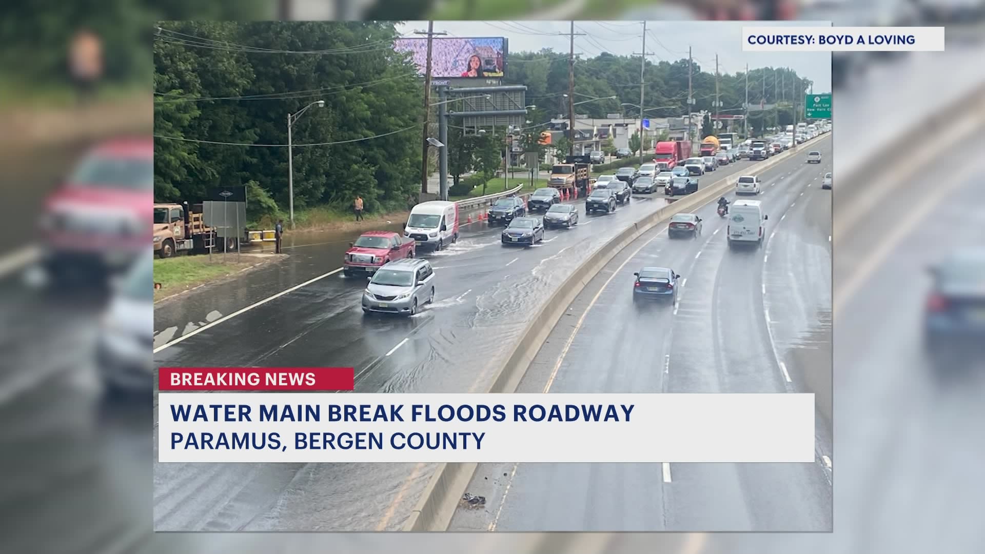 Route 4 reopens after water main break in Paramus