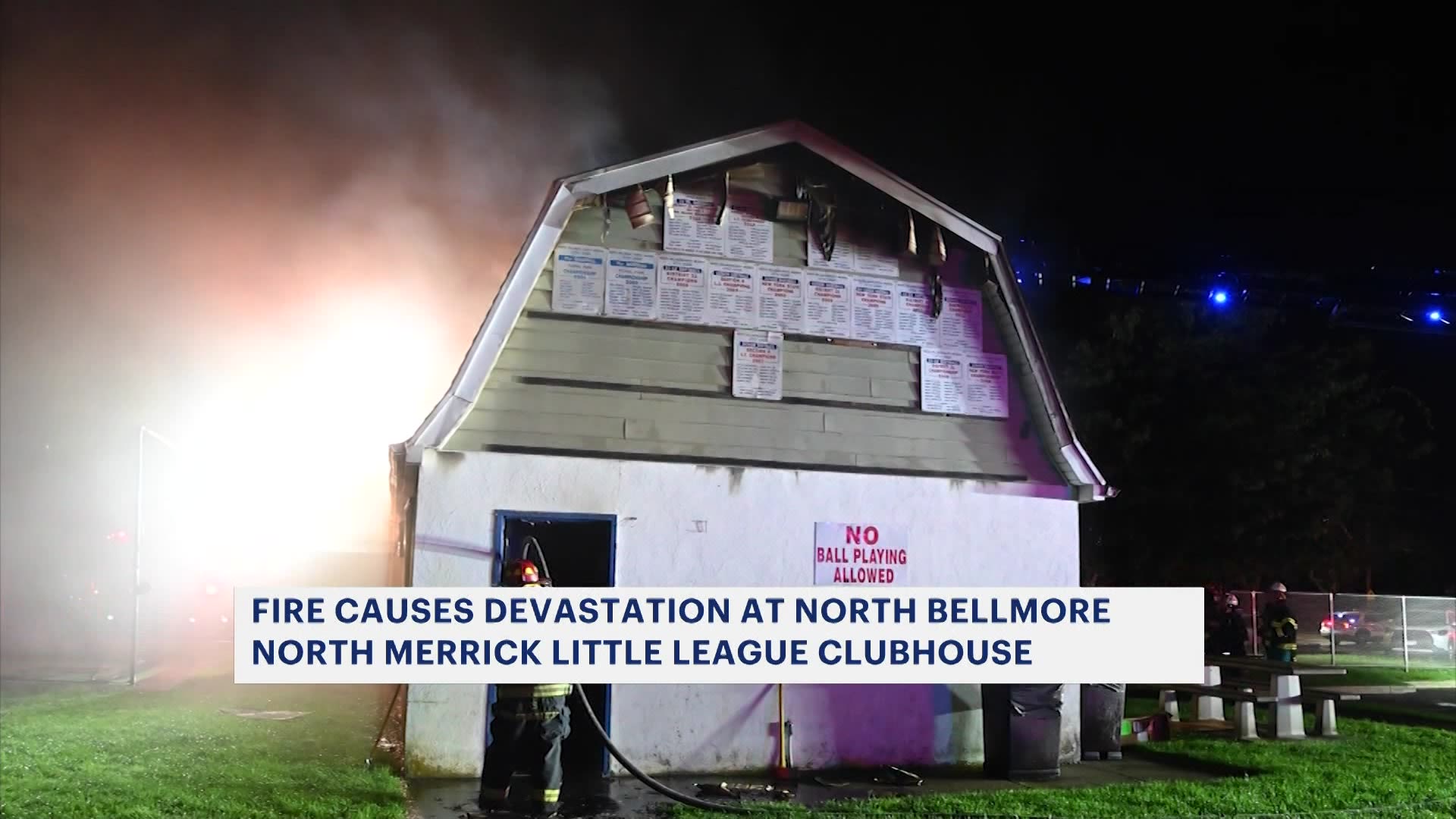 Officials: Fire damages North Bellmore-North Merrick Little League ...