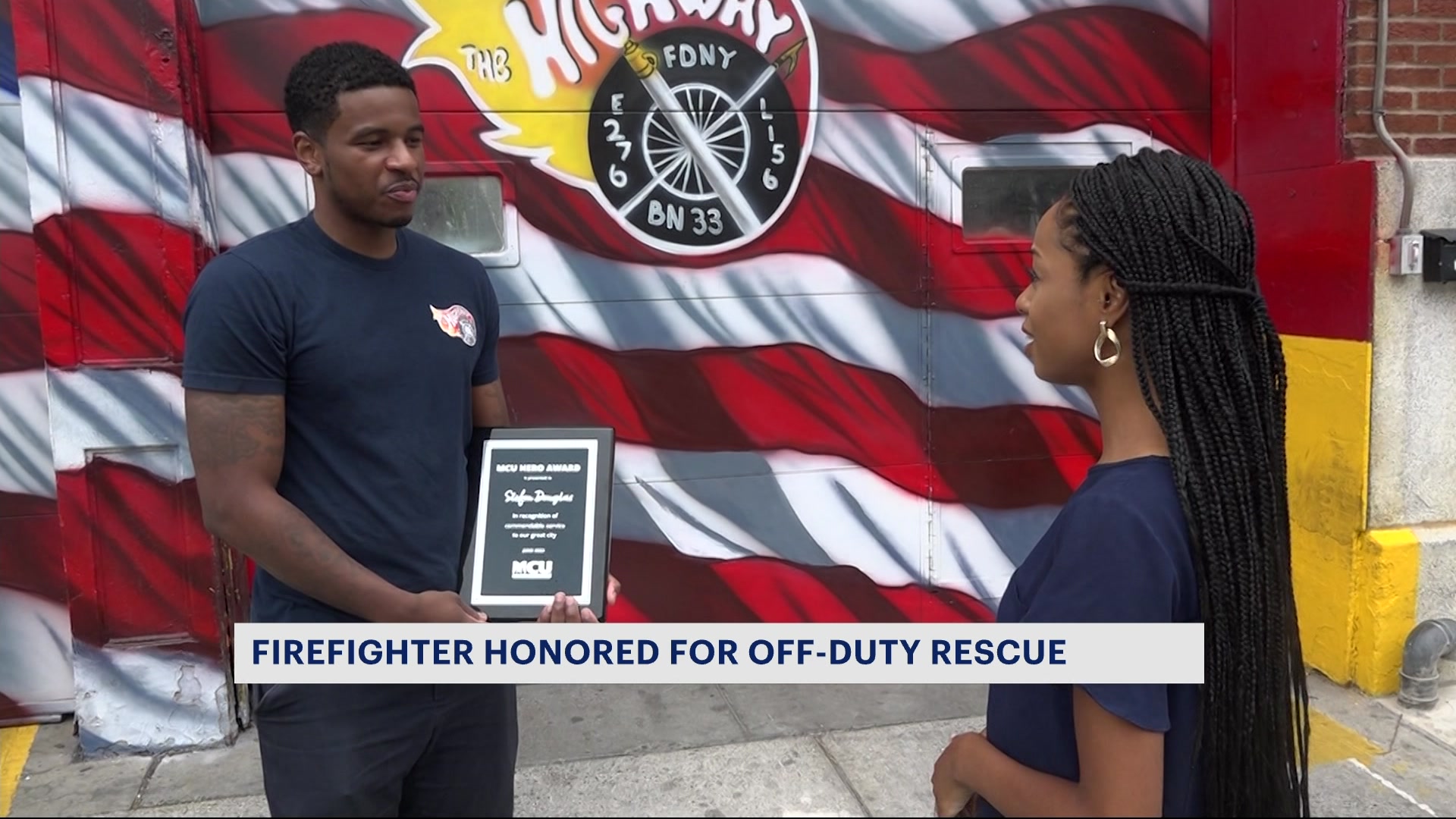 Firefighter honored for saving toddler in Brooklyn fire