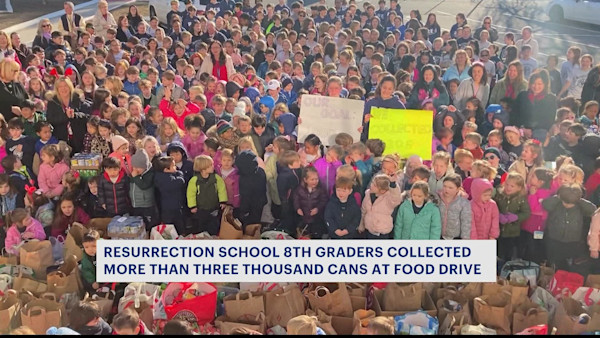 Students at Resurrection School exceed goal of 1,000 canned goods for ...