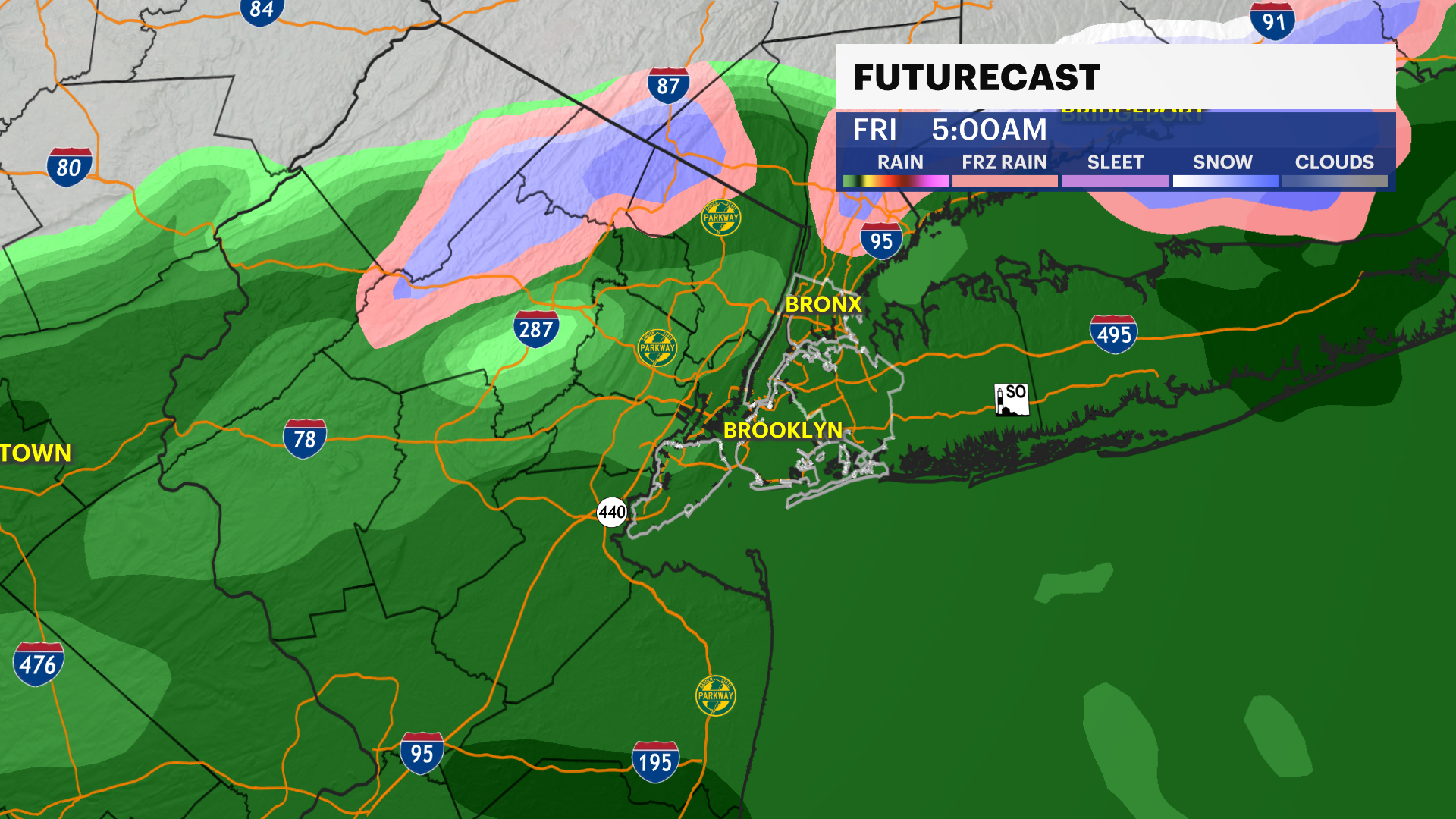 Overnight showers expected ahead of a cloudy and chilly Friday