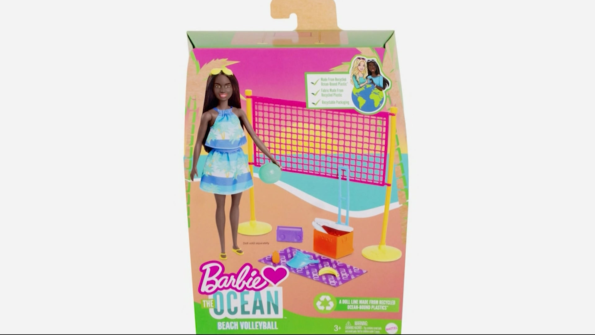 Mattel releases new Barbie made of 90% plastic, recycled materials