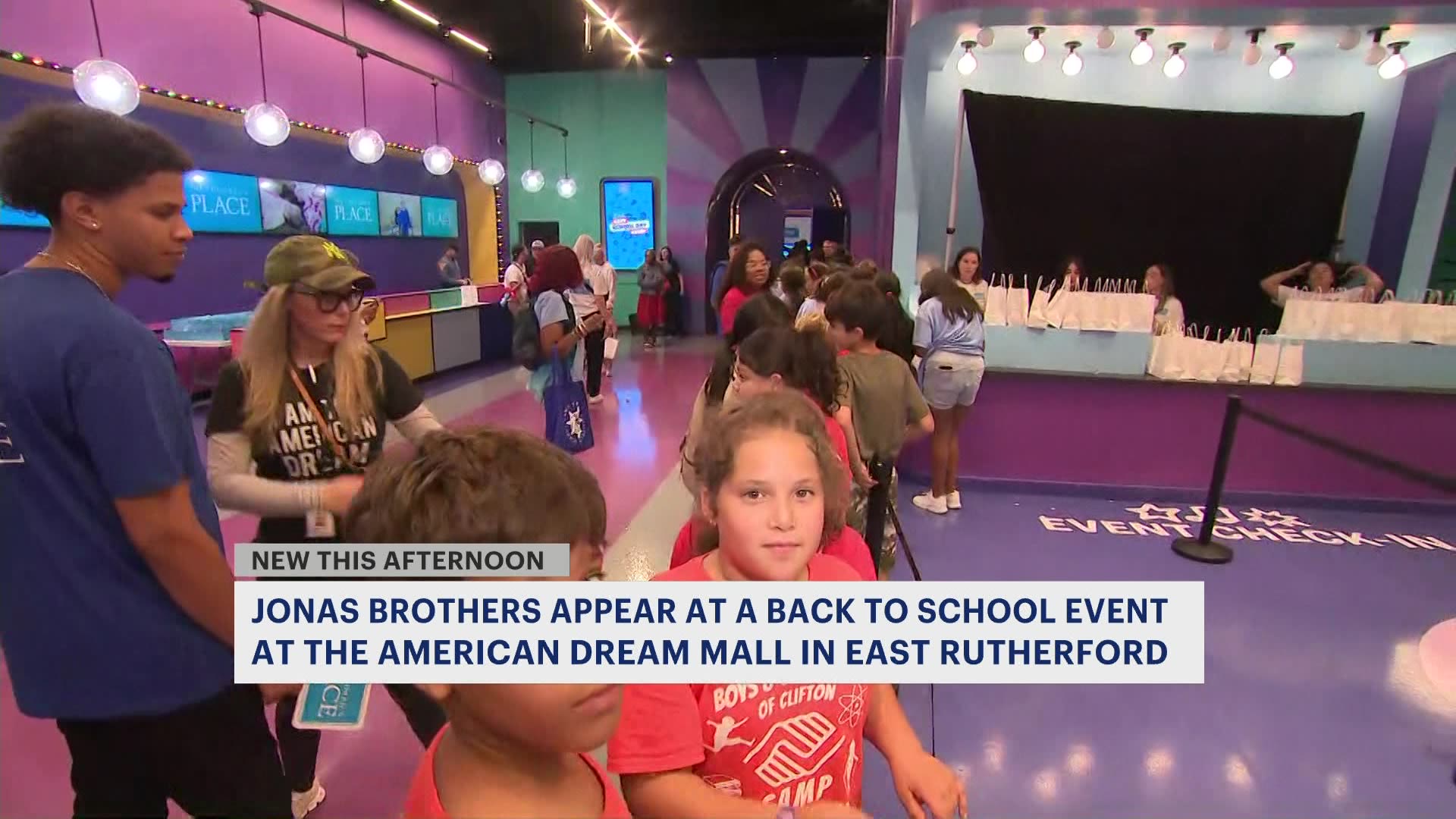 Jonas Brothers participate in back-to-school event in East Rutherford