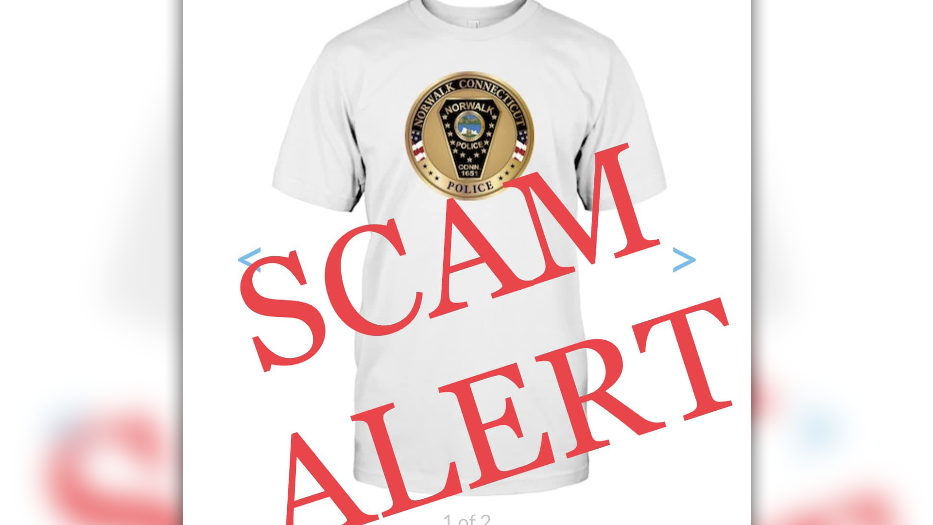 Norwalk police warn of online T-shirt scam involving their emblem