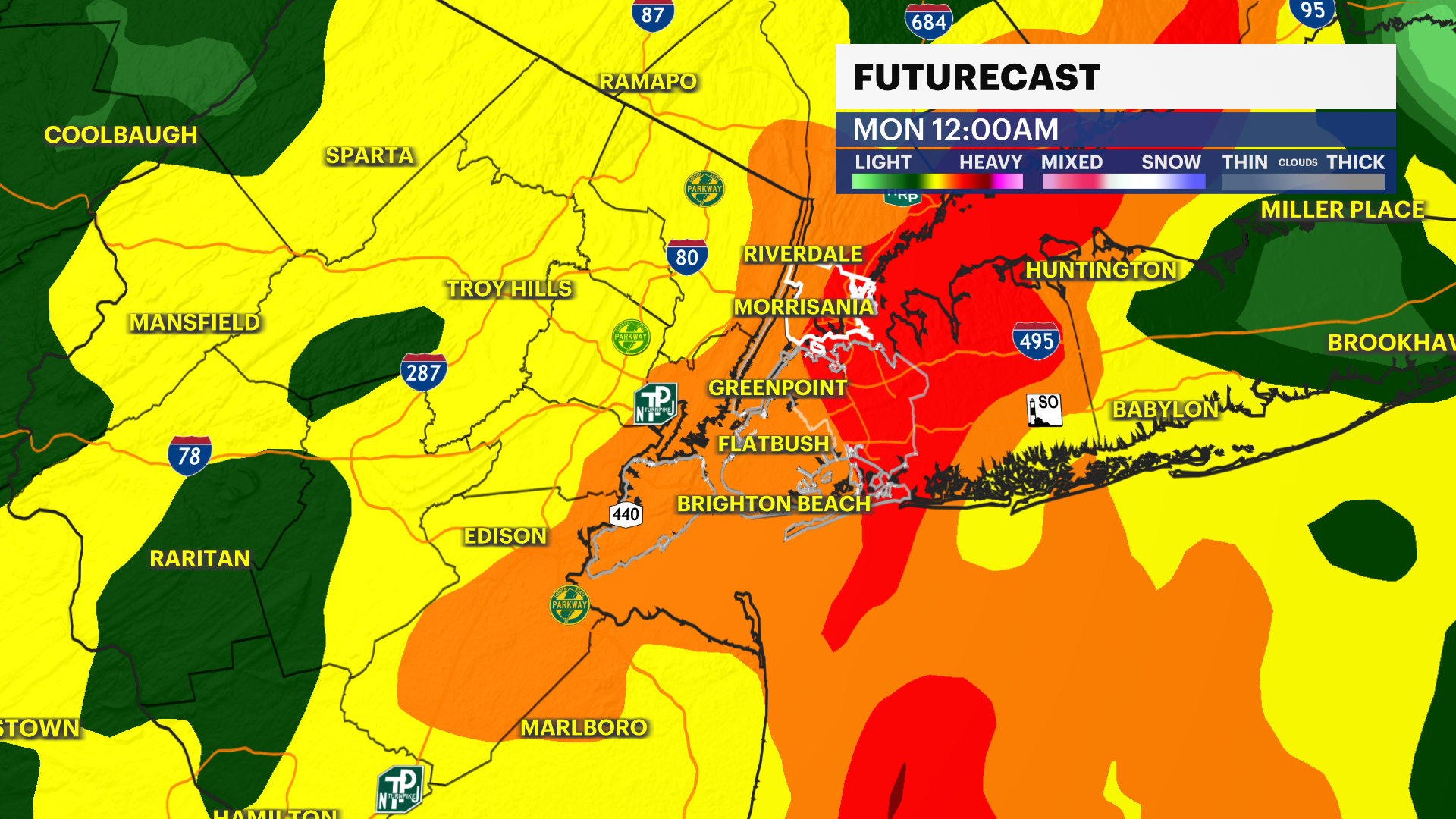 STORM WATCH: Heavy rain and wind in NYC may impact Monday AM commute