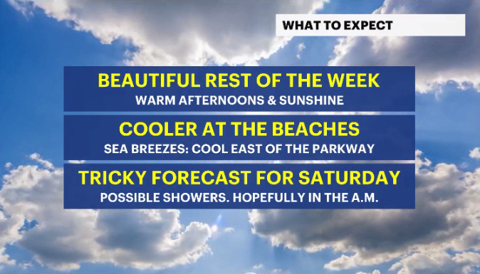 Mostly Sunny Today End Of The Week Warmup Expected