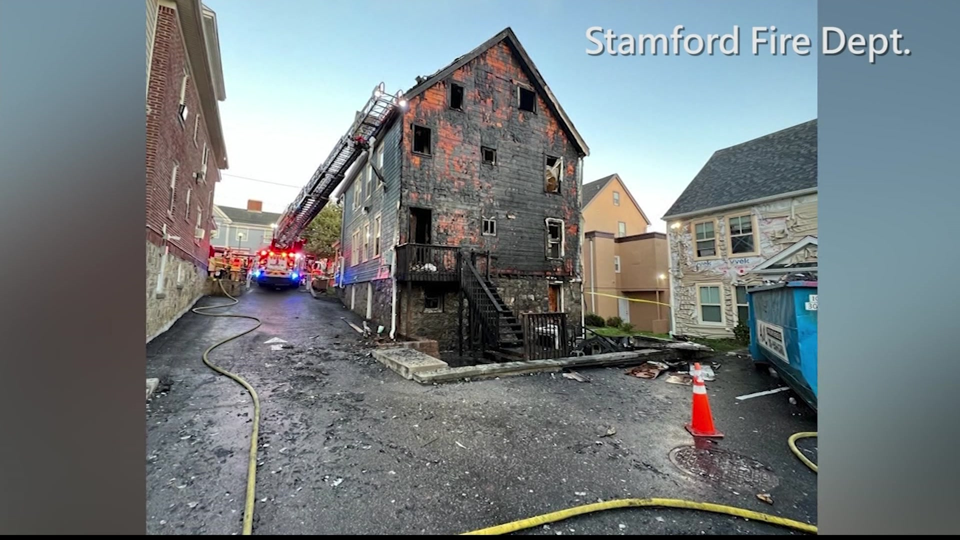 Officials release video of person of interest in Stamford fires