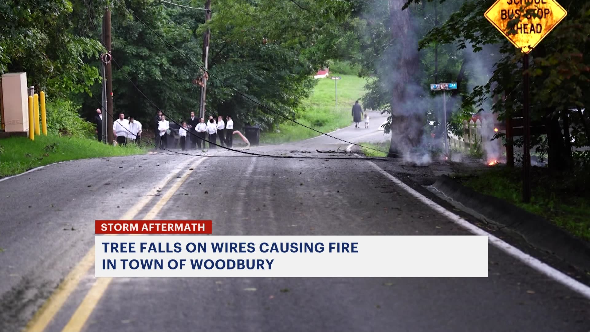 Thousands without power Sunday following storms; fire breaks out after ...