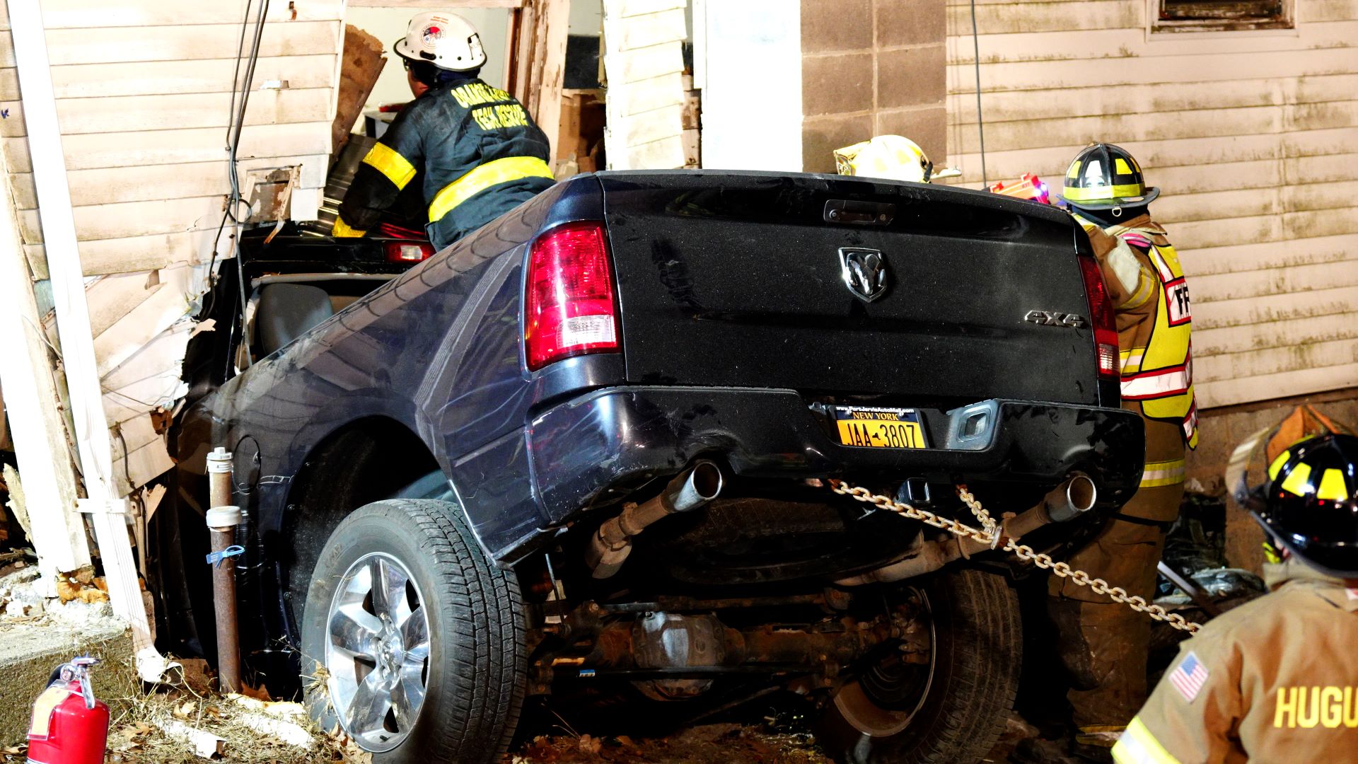 Driver airlifted to hospital after slamming into Orange County home