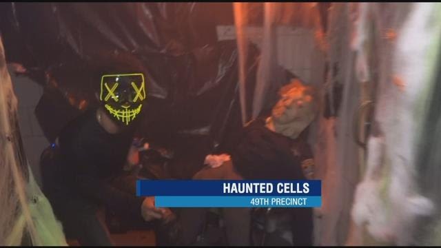 Step in if you dare to tour the haunted cells at the 49th Precinct