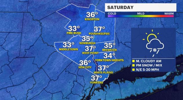 STORM WATCH: Winter storm to hit Hudson Valley Saturday afternoon; 6 to ...