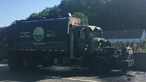 Police: Yonkers DPW worker escapes sanitation truck that caught on fire