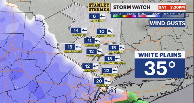 STORM WATCH: Winter storm to hit Hudson Valley Saturday afternoon; 6 to ...