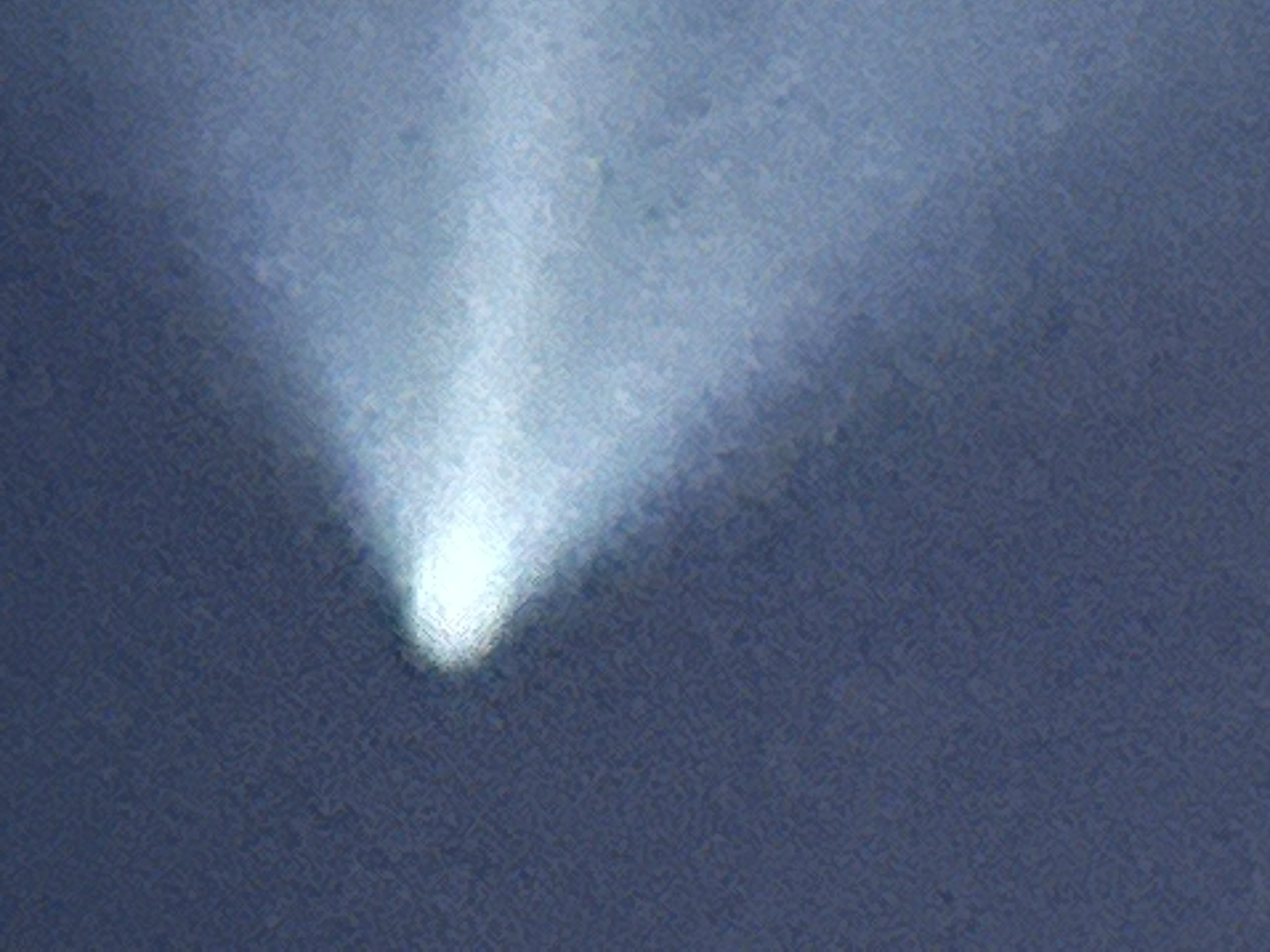 Space X Falcon 9 rocket's vapor trail seen over New Jersey skies