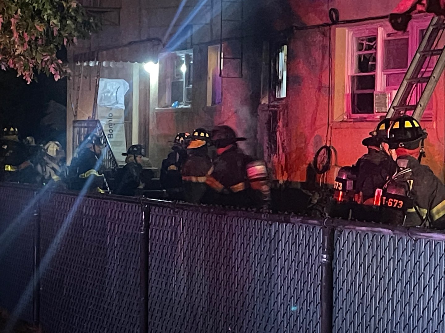 Firefighter trapped in burning building in Freeport, uses axe to escape