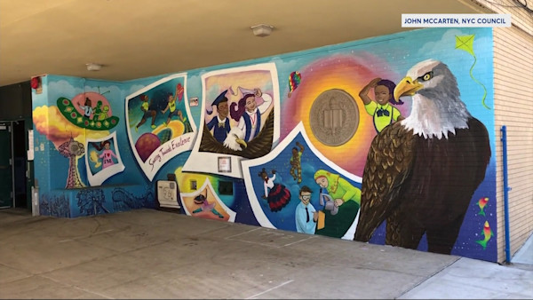 Mural unveiled at PS 288 in Coney Island