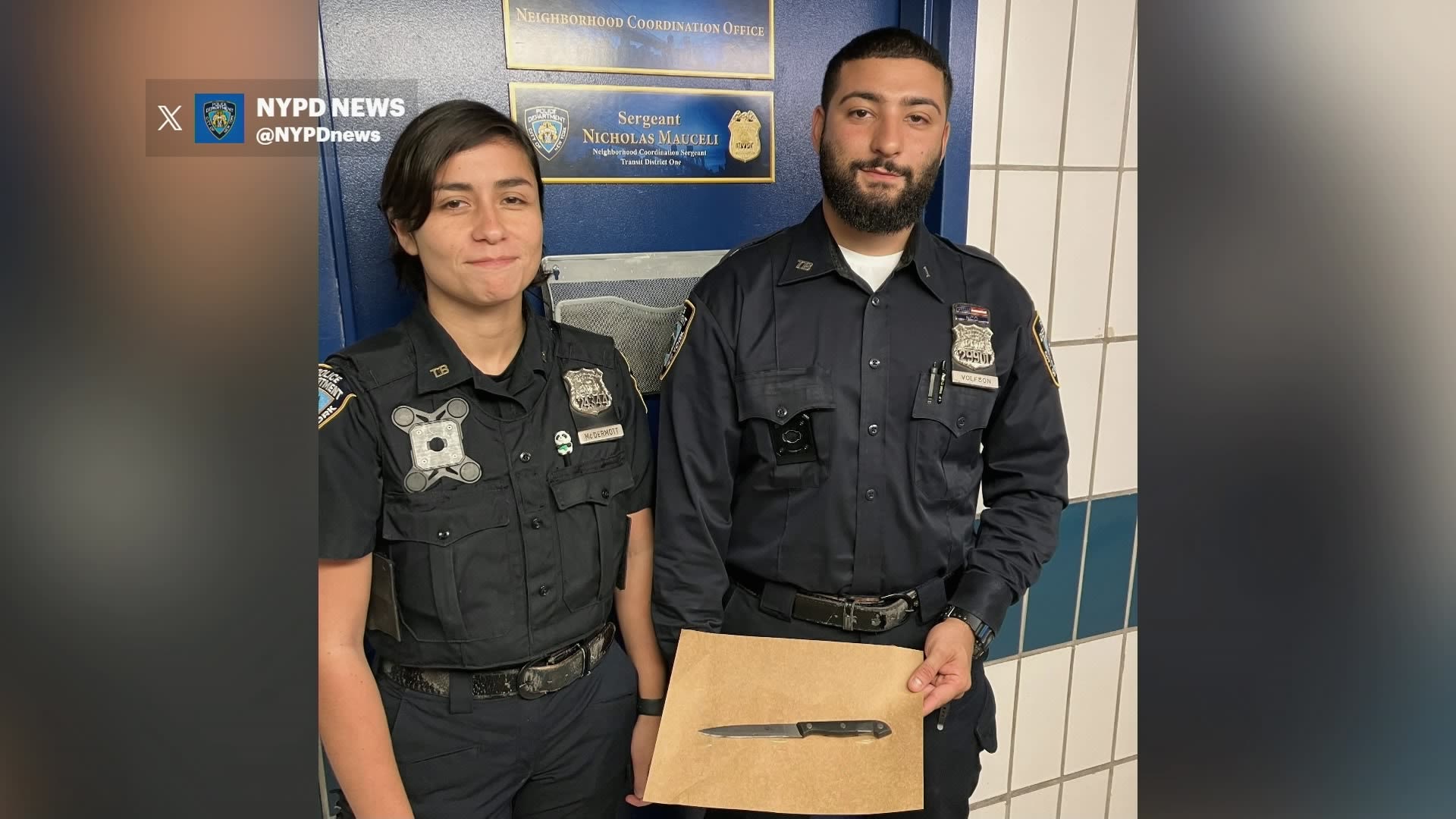 Authorities arrest man wielding kitchen knife while subway surfing