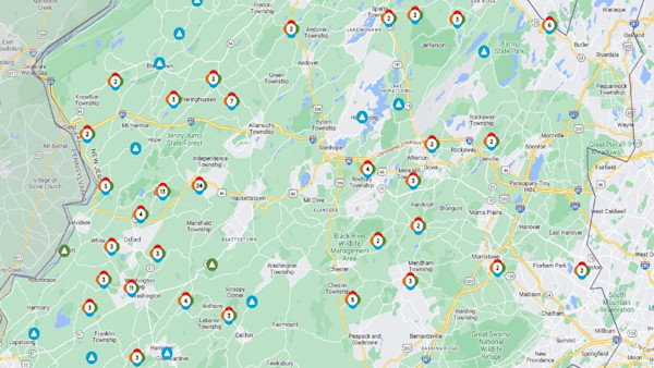 Crews working to resolve scattered NJ power outages after Monday downpours