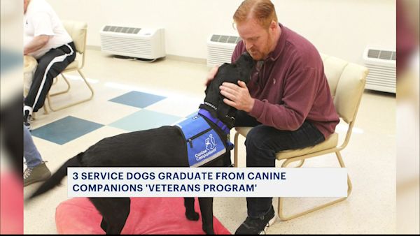 3 service dogs graduate from Canine Companions Veterans Program