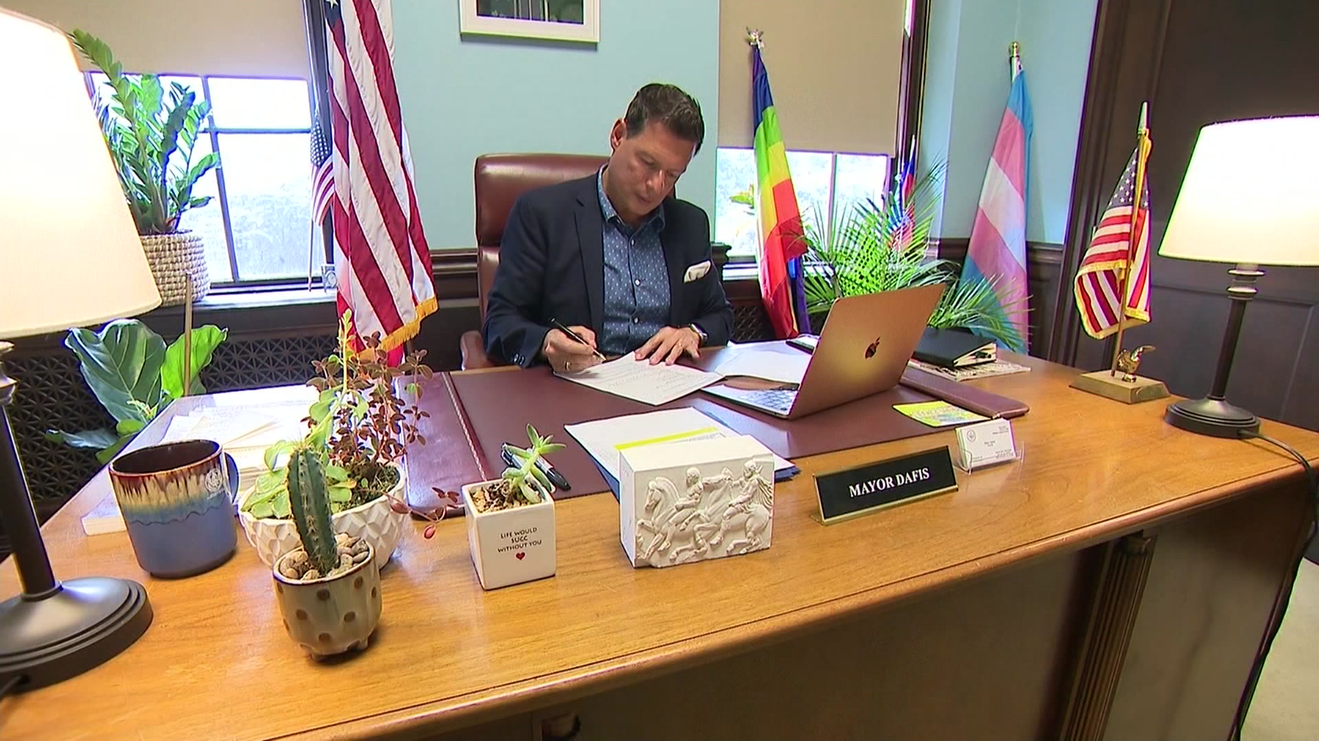 'Honored to carry our flag.' First gay mayor of Maplewood overcame ...