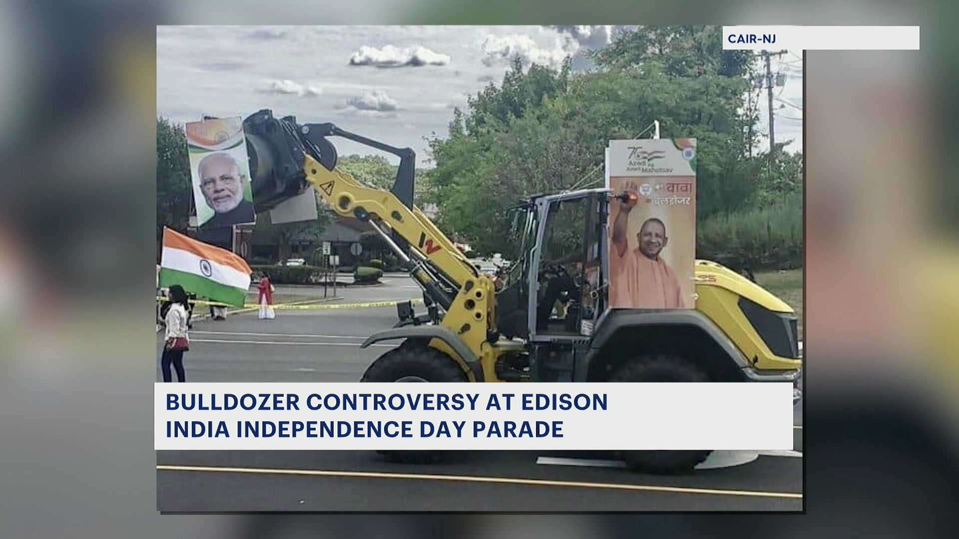 Bulldozer used in Edison’s India Independence Day Parade seen as ...
